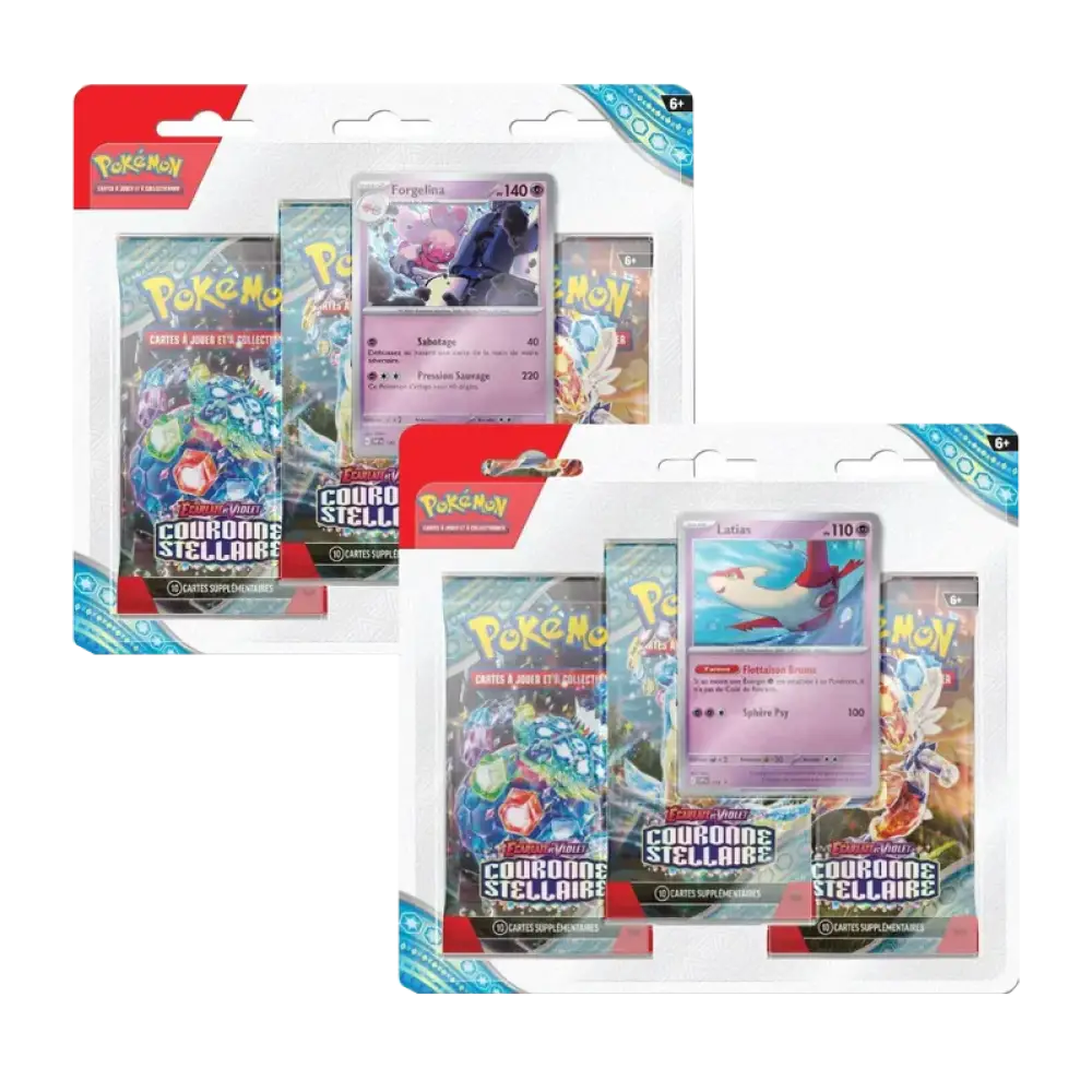Pokémon Starcrown Tripack EV 7 Latias and Forgelina (Random model) FR
